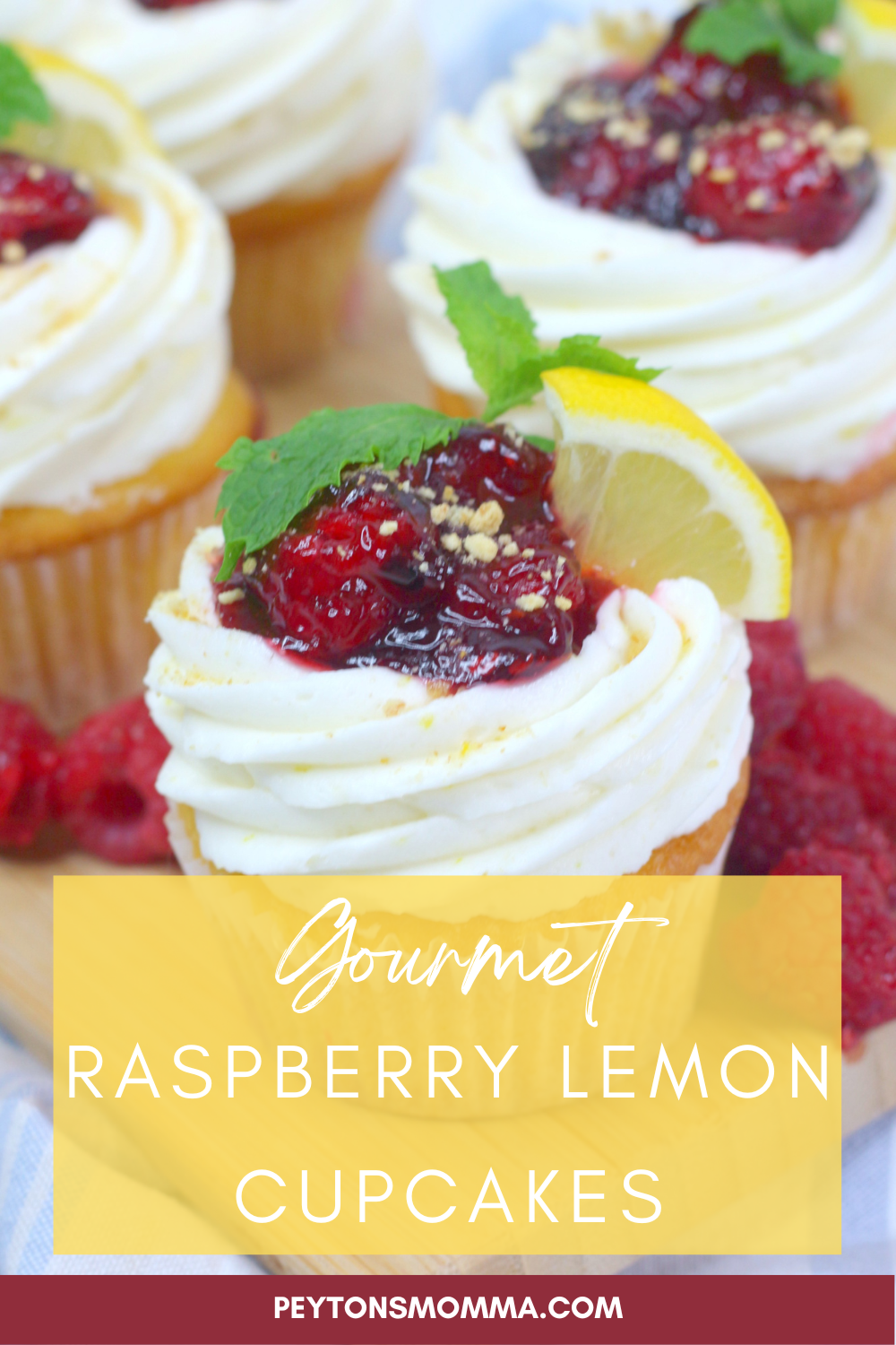 Gourmet Raspberry Lemon Cupcakes - Peyton's Momma™