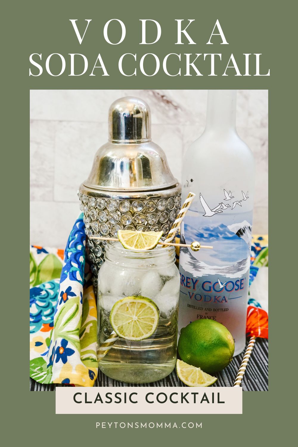 Classic Vodka Soda Cocktail - Peyton's Momma™